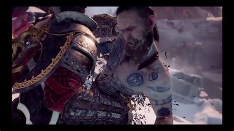 God Of War Kratos Vs Baldur Cutscenes NO GAMEPLAY YouTube
