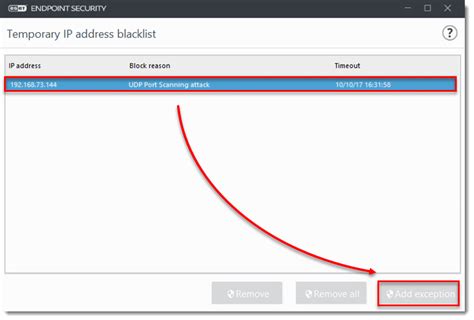 Kb7488 Add A Firewall Exception Using The Troubleshooting Wizard In Eset Endpoint Security