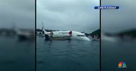 Airplane Makes Miracle Water Landing After Missing Runway In Micronesia