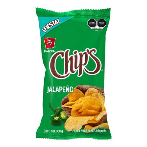 Papas Fritas Barcel Chips Sabor Jalapeño 350 G Walmart