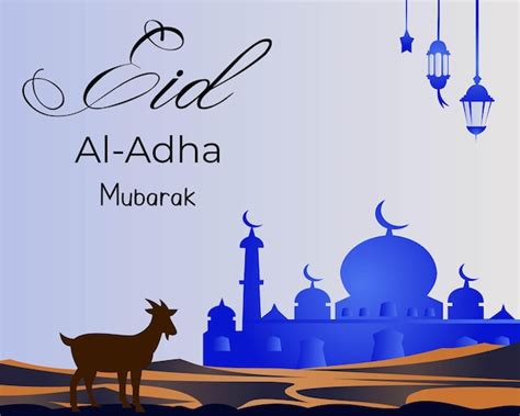 Eid Al Adha Mubarak Islamischer Eleganter Stilvoller Hintergrund
