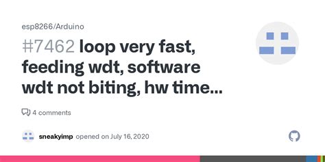 Loop Very Fast Feeding Wdt Software Wdt Not Biting Hw Timer Biting But No Stack Dump To