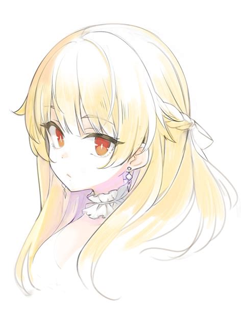 Safebooru 1girl Blonde Hair Braid Bright Pupils Choker Earrings