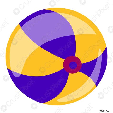 Beach Ball Icon Cartoon Style Stock Vector 4061783 Crushpixel