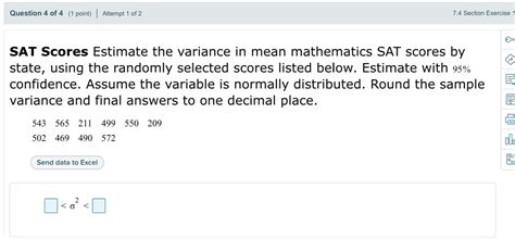 Solved Question 3 Of 4 1 Point 7 4 Section Exercise Age Of