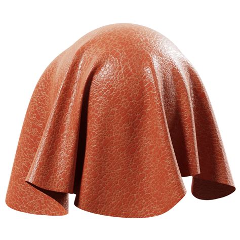 Leather Fabric Texture Orange Poliigon