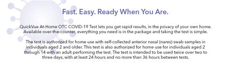 Amazon Com QuickVue At Home OTC COVID Test Pack Tests Total Self Collected Nasal Swab