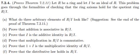 Solved Proves Theorem Let R Be A Ring And Chegg Com