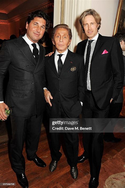 Giorgio Veroni Valentino Garavani And Bruce Hoeksema Attend A Dinner