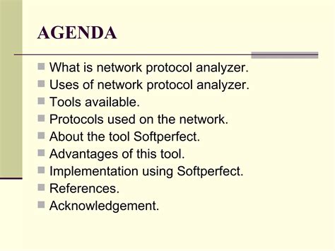 network protocol analyzer ppt computer networking computing