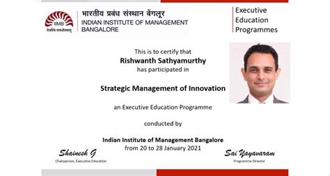 Rishwanth Sathyamurthy On Linkedin Iimbangalore Innovation Management