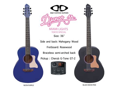 Dandd Django Jr Tokyo Lights Neon Purple Dandd Music