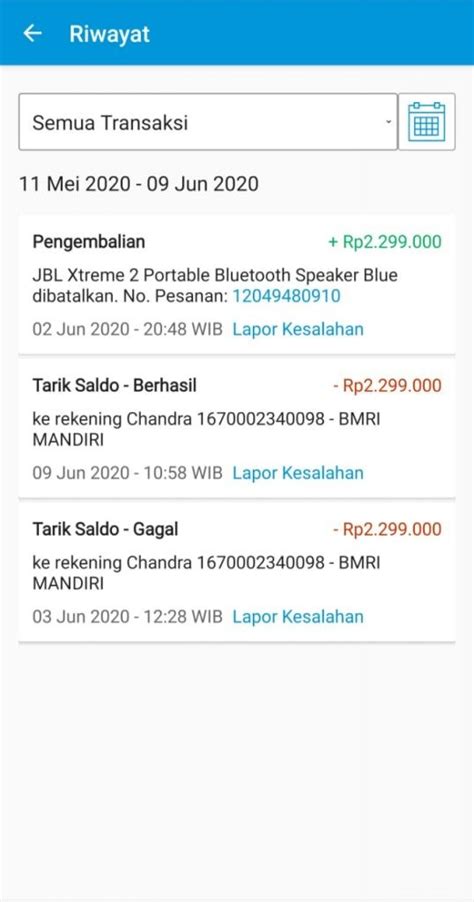 Withdraw Tarik Saldo Blibli Super Mengecewakan