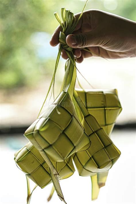 Making The Ketupat Stock Image Image Of Delicious Delicacies 247309611