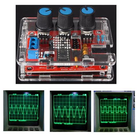 Geekcreit XR2206 Function Signal Generator DIY Kit Sine Triangle Square Output 1HZ 1MHZ