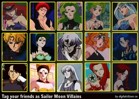 Sailor Moon Villains Facebook Tagging 1 Digital Citizen