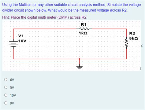 Using The Multisim Or Any Other Suitable Circuit Chegg
