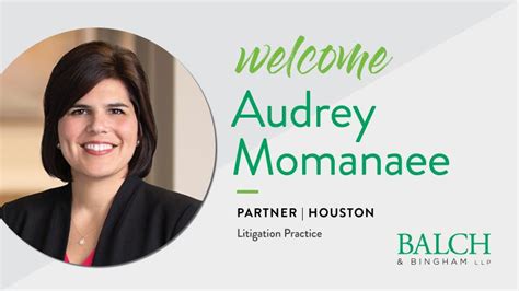 Audrey Momanaee On Linkedin Excited To Join Balch And Bingham This Week