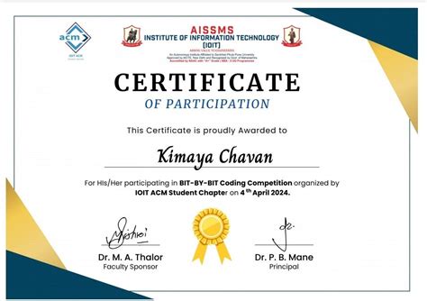 Kimaya Chavan On Linkedin Ioitacm