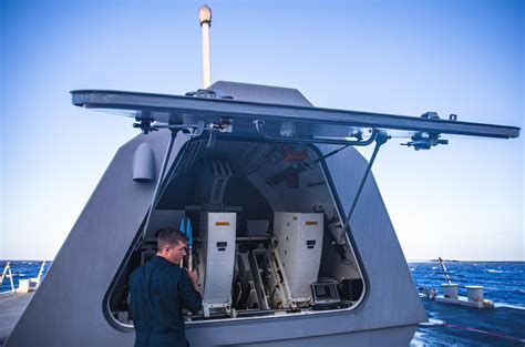 The Ammunition Magazines Inside A Bae Mk110 Bofors 57mm Gun Turret On