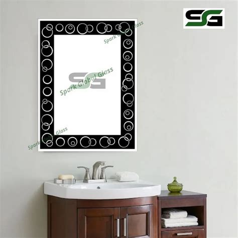 Glass Square Designer Wall Mirror For Homebathroomhotel Size 24x18