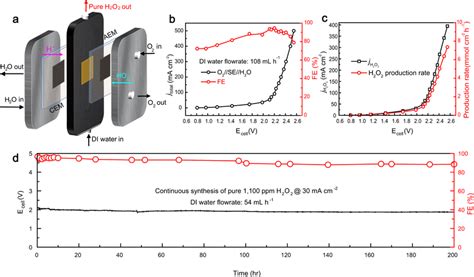 Schematic And Solid Electrolyte Cell Performance For Pure H2o2