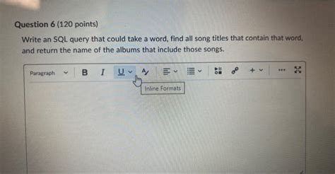 Solved Write An SQL Query That Could Take A Word Find All Chegg