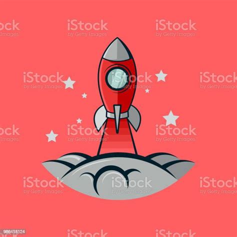 셔틀 발사입니다 우주선과 우주 배경입니다 비즈니스에 대 한 프로젝트 템플릿입니다 Launch Party에 대한 스톡 벡터 아트
