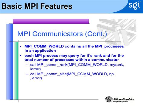 tm message passing mpi on origin systems tm mpi programming model