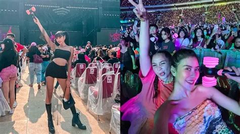 7 Potret Artis Indonesia Nonton Konser Blackpink Ashanty Ajak Keluarga