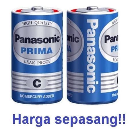 Jual Baterai Panasonic Tipe C Isi 2 Untuk Megaphone Toa Batre Sirene