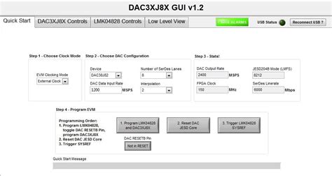 DAC38J82 FIFO Read Empty Alarm Flag And No DAC Output Data Converters Forum Data Converters
