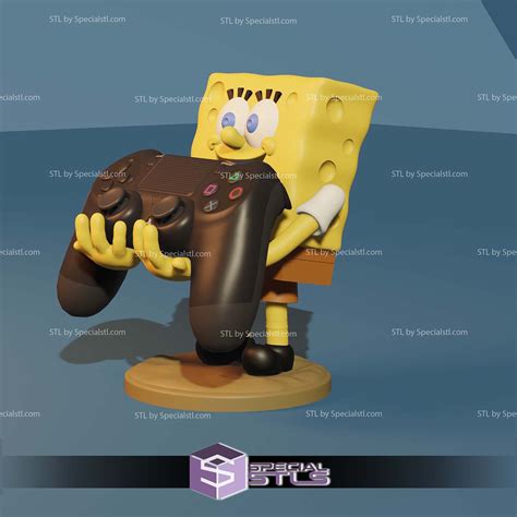 Spongebob Joystick Holder 3d Printer Files Specialstl