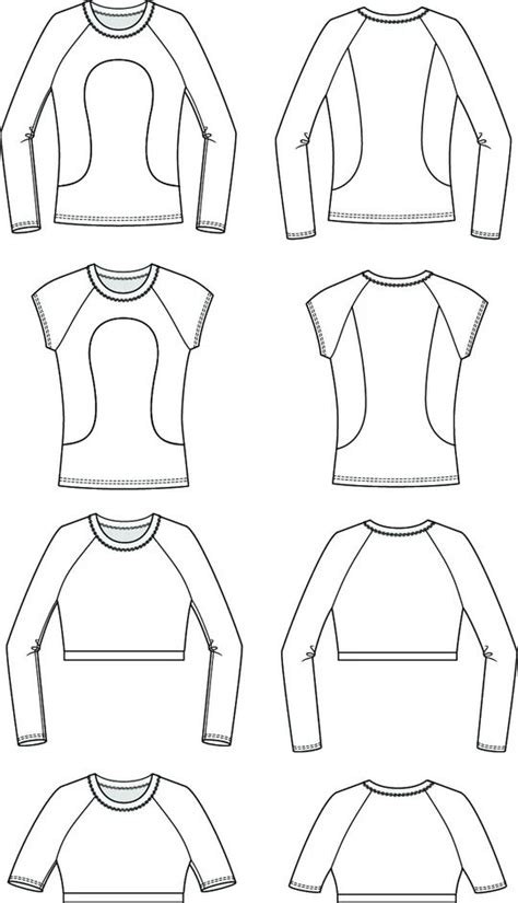 Waimea Rash Guard Pdf Sewing Pattern Sewing Patterns Pdf Sewing