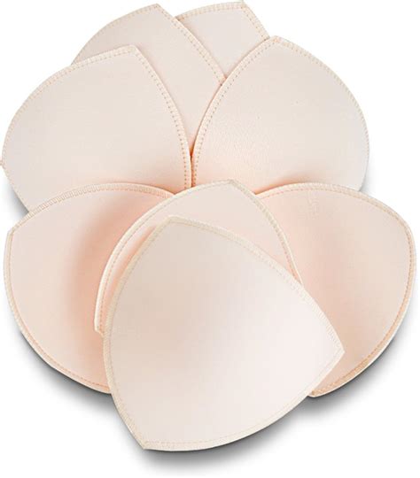 6 Pairs Round Bra Inserts Padsursmart Removable And Washable Bra Cups