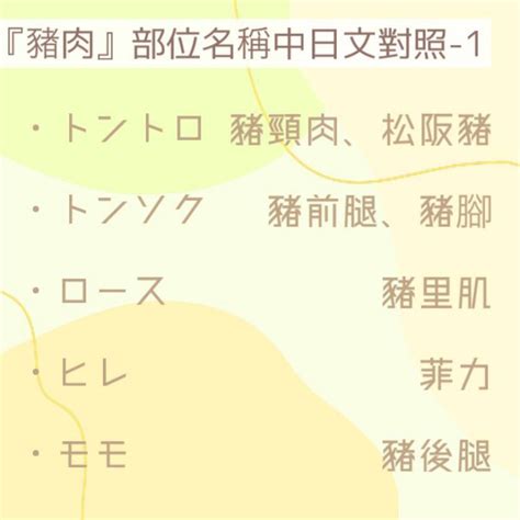 點餐日文豬肉雞肉部位名稱中日文對照表 日本燒肉店 居酒屋必備保存版 MISOSTYLE 味噌瘋時尚 為女性介紹日本最新流行情報