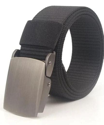 Uni Sex Canvas Military Belt Yellow Sub Trading