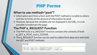 PHP Loops And PHP Forms PDF