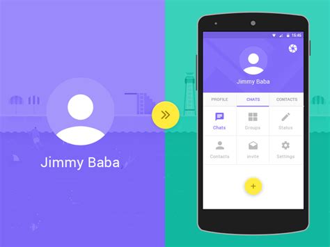 Material Profile Ui Android Material Design Android Design Android