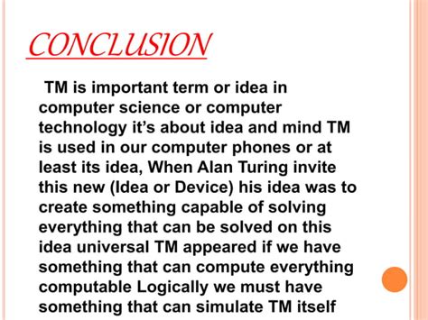 Multi Dimensional Turing Machine Pptx Computing Technology