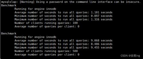 MySQL篇性能压测工具mysqlslap介绍