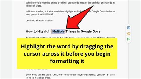 2 Methods To Highlight Multiple Things In Google Docs