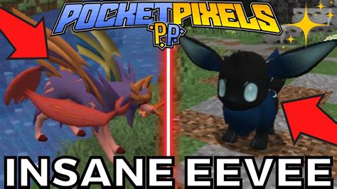 Insane Luck Strike Eevee And Legendaries Pixelmon Pocket Pixels