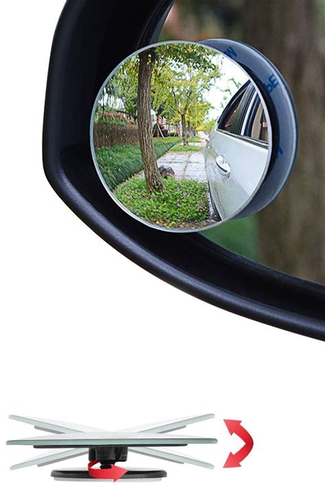 KDOT Gerçek Cam Kör Nokta Aynası Park Aynası 360 Derece 3m Foam