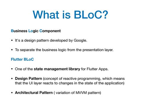 Flutter Bloc Speaker Deck