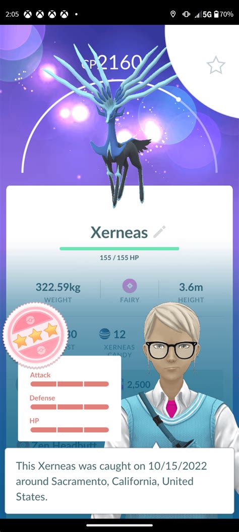 Perfect Xerneas I Caught While Doing The Litwick Community Day R