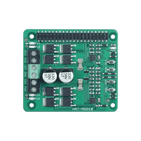 Cytron 2x10a Motor Driver Hat For Raspberry Pi Robotshop