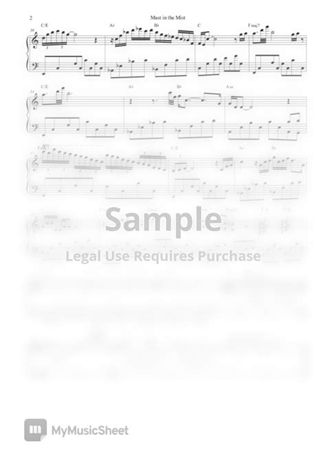 Uncharted Waters 2 대항해시대 2 Mast in the Mist by galaxypiano Sheet