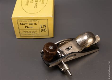 rare limited edition lie nielsen 2003 skew block plane no 140 in wh