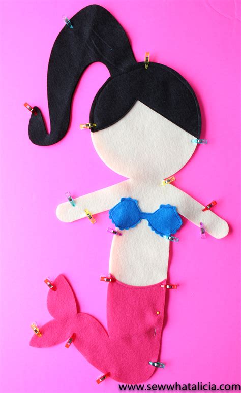 Felt Mermaid Pattern And Tutorial Sew What Alicia